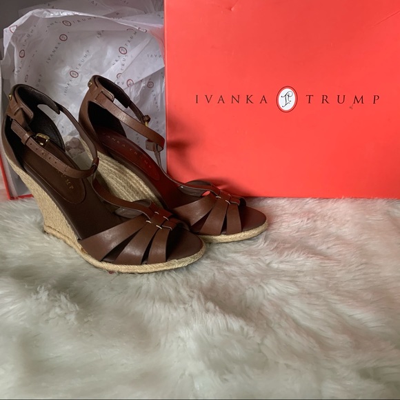 Ivanka Trump | Shoes | Ivanka Trump Itetta Wedges Size 95m Dark Brown ...